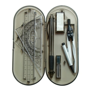 icolorfuled Geometry Compass Set Protractor Drafting Tools for School ...