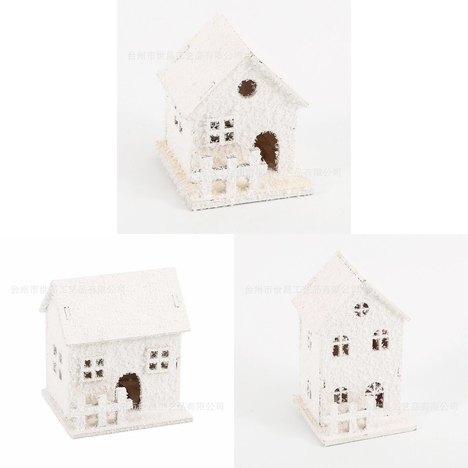 Tyeign Desktop Dress Up Clearance! Wood, Lighted Wooden Houses for ...