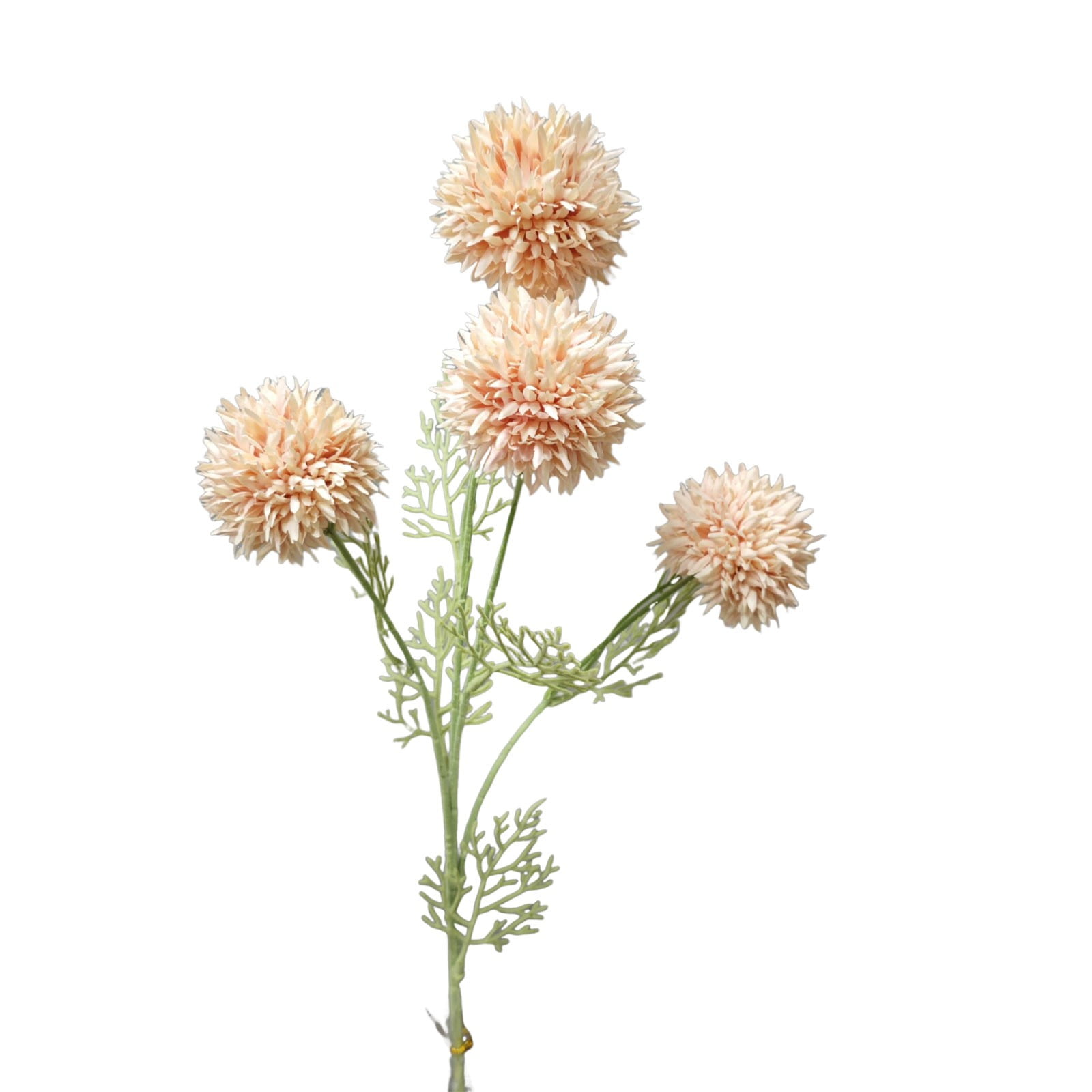 Tyeign Faux Pompon Mum Bush with Stems, Rustic 4-Head Chrysanthemum for ...