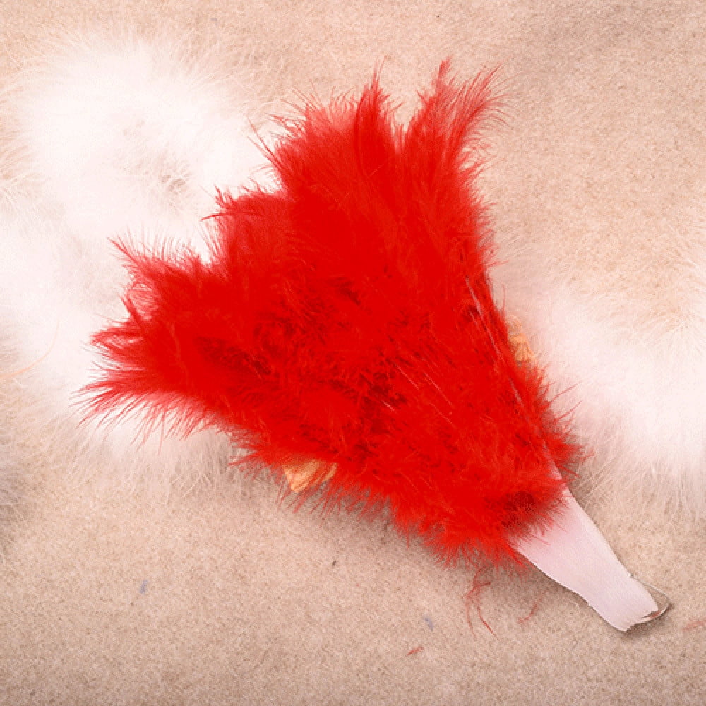 Tyeign Feather Fan 1920S Red Wedding Showgirl Dance Elegant Large ...