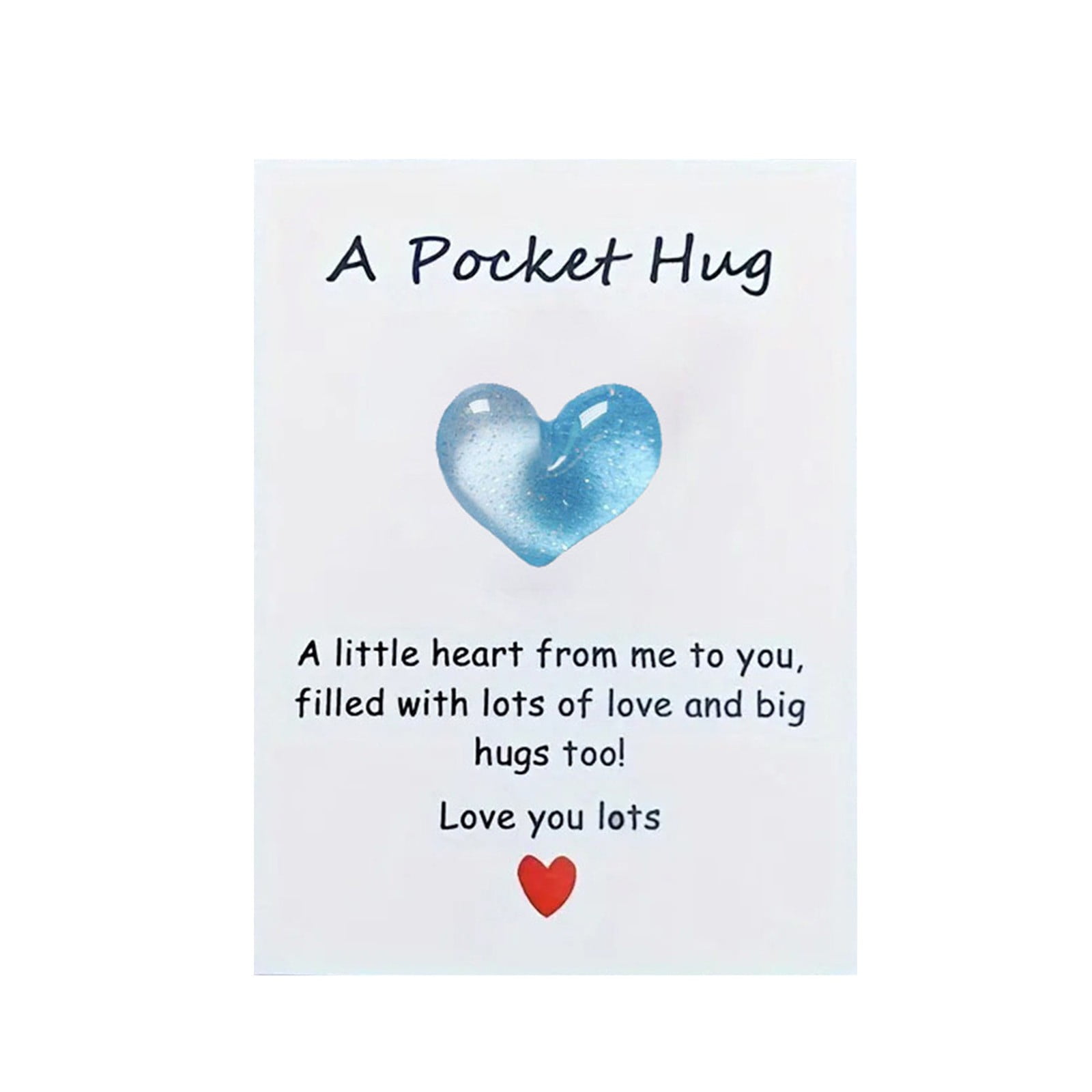 Tyeign Greeting Card Clearance Stone Card Sky Blue Pocket Hug Heart ...