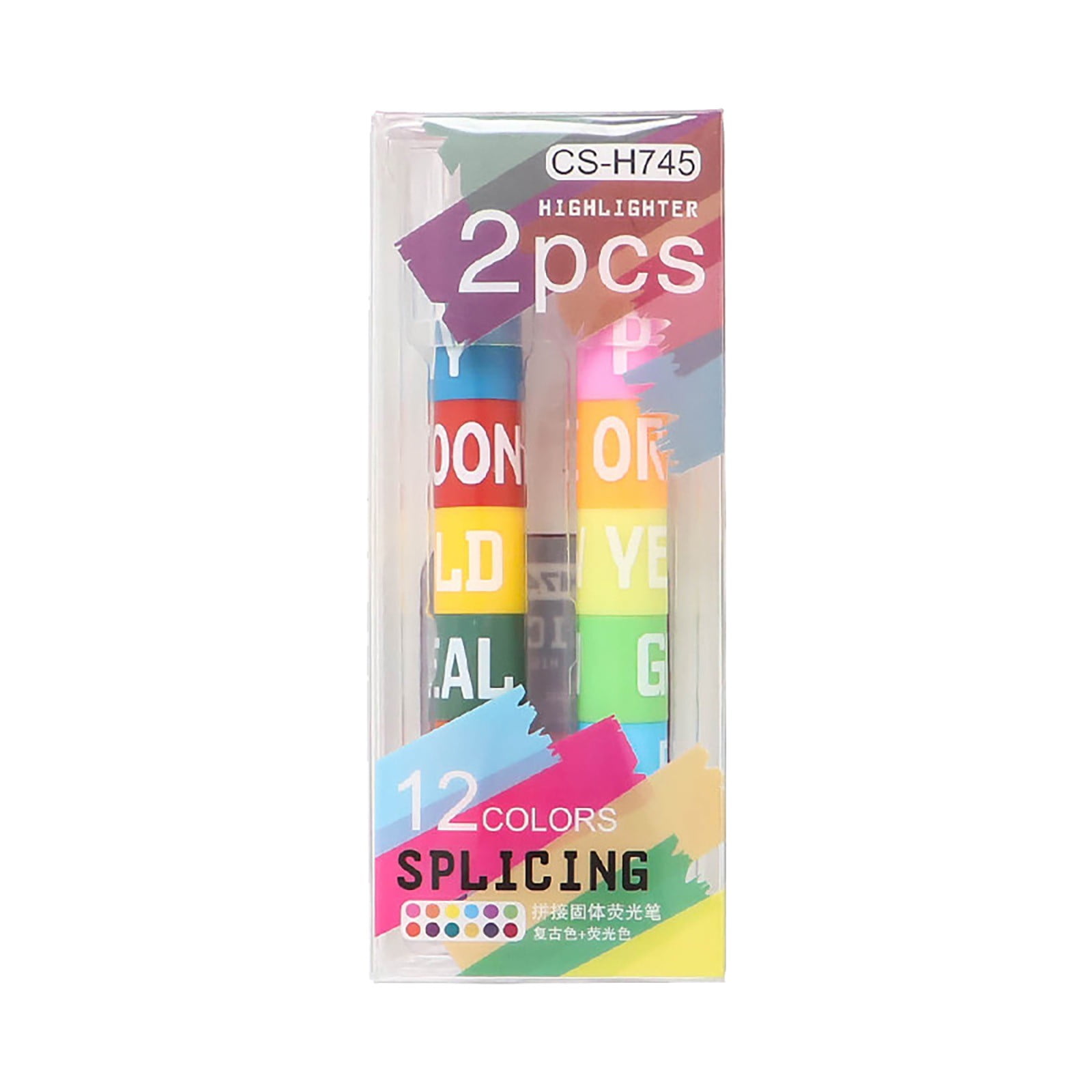 Tyeign Highlighter Pens, 2Pcs Highlighter Sketching Drawing Pens ...