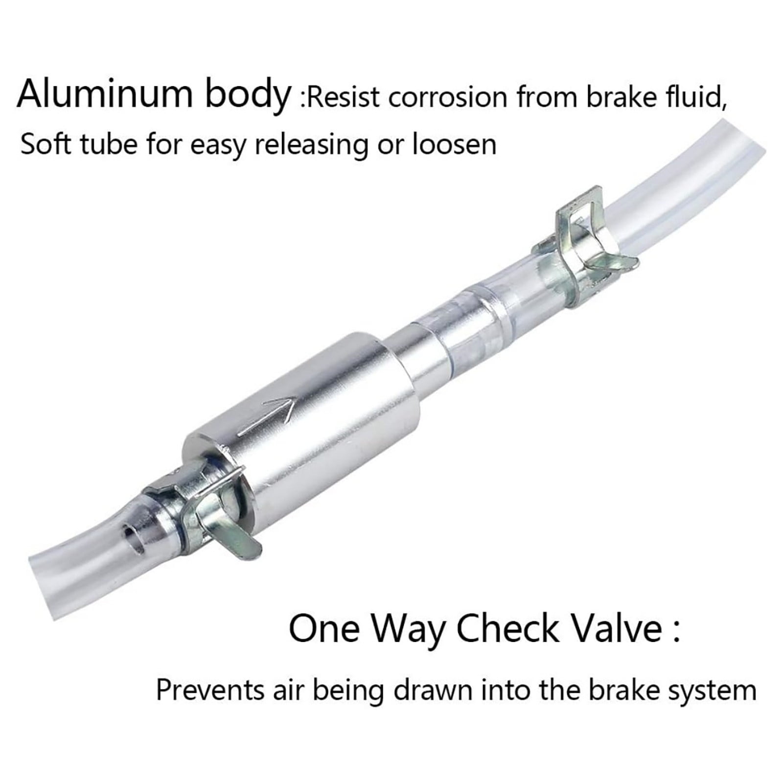 Tyeign One-Way Brake Bleeder Hose Kit for Motorcycle Clutch & Brake ...