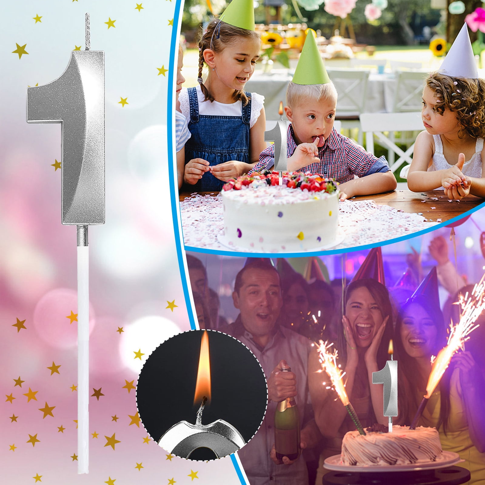 Tyeign Party Card Insertion Clearance! Wax/ Plastic, Birthday Number ...