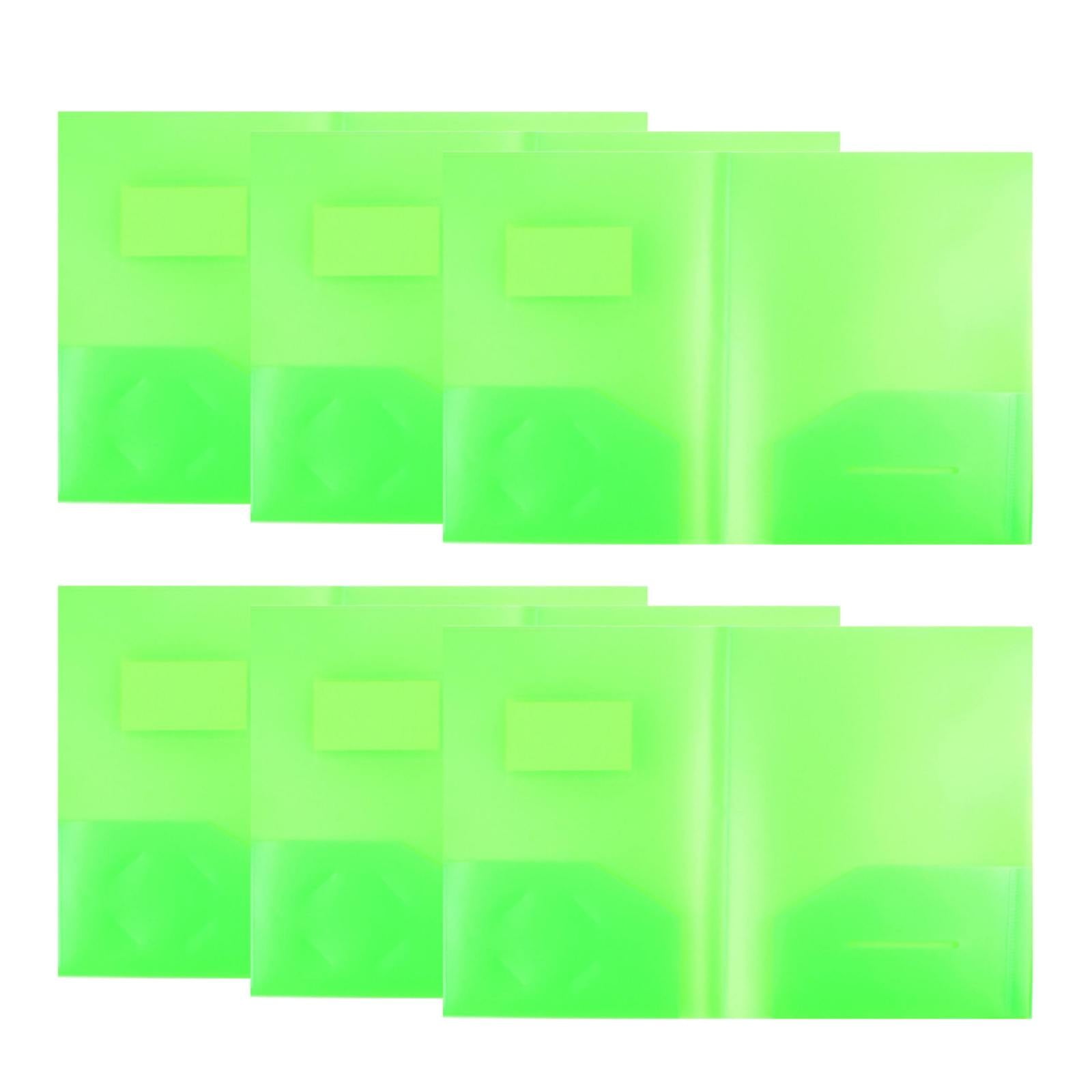 Tyeign Plastic Folder, Pack Plastic Pocket Folder Heavy Duty Folders ...