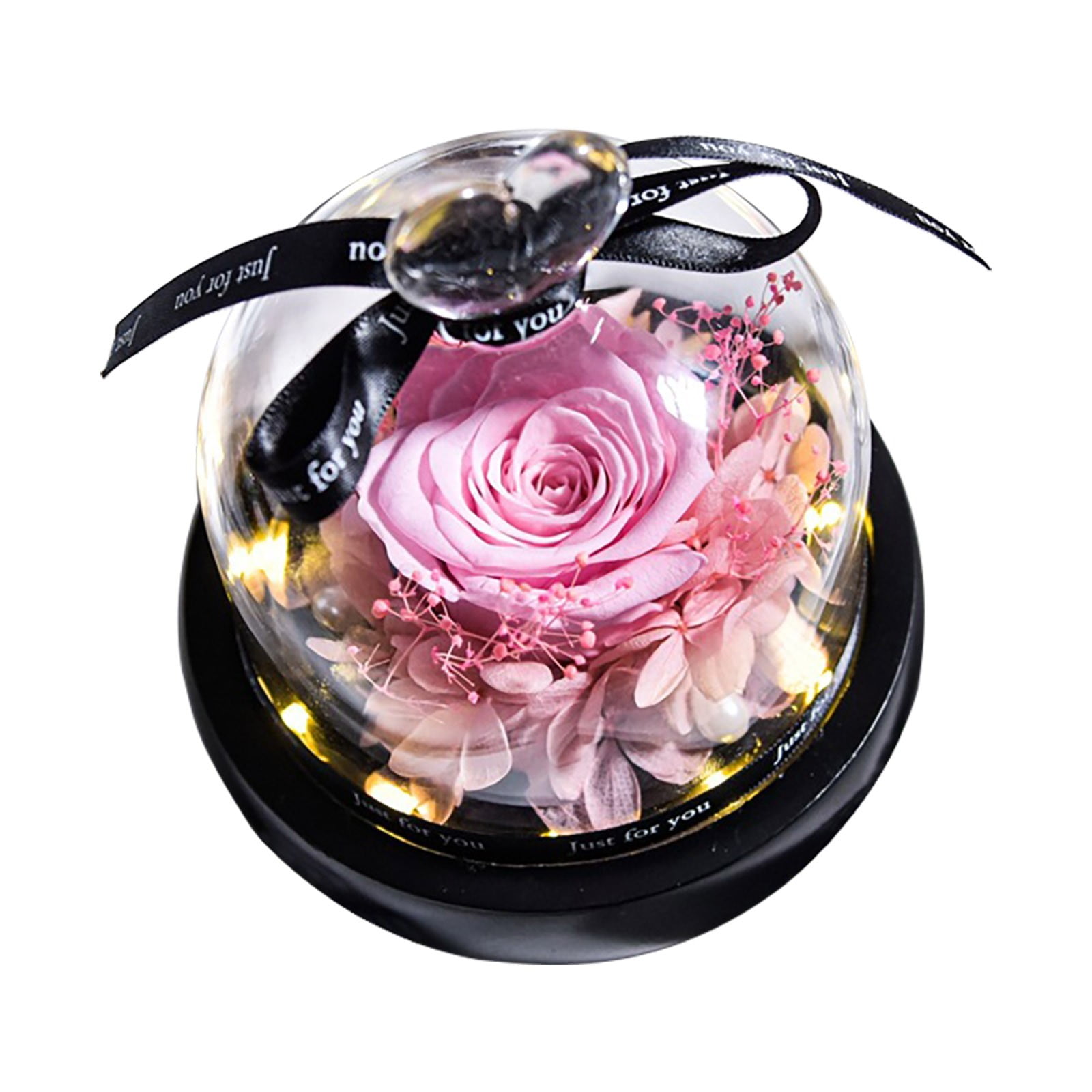 Tyeign Preserved Real Rose With LED Light - Eternal Rose Gifts For Mom ...