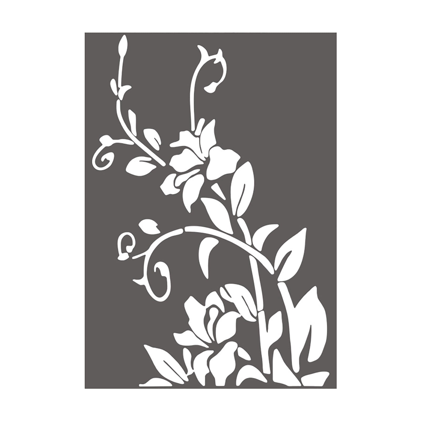 Tyeign Rattan Flower Vine Wall Decal, 3D Removable Pvc Sticker for Tv ...