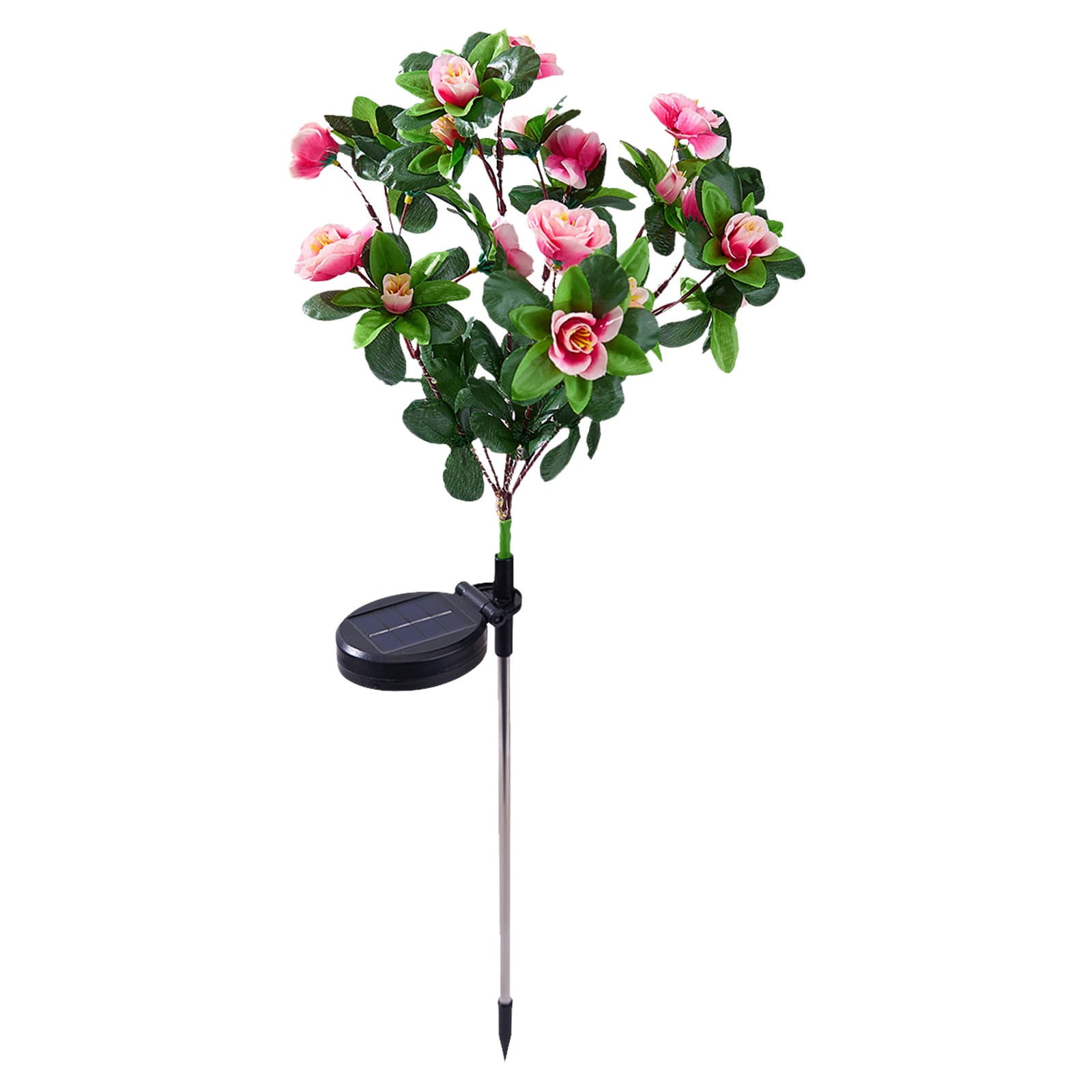 Tyeign Solar Led Azalea Flower Garden Stake Light, Warm White Outdoor ...