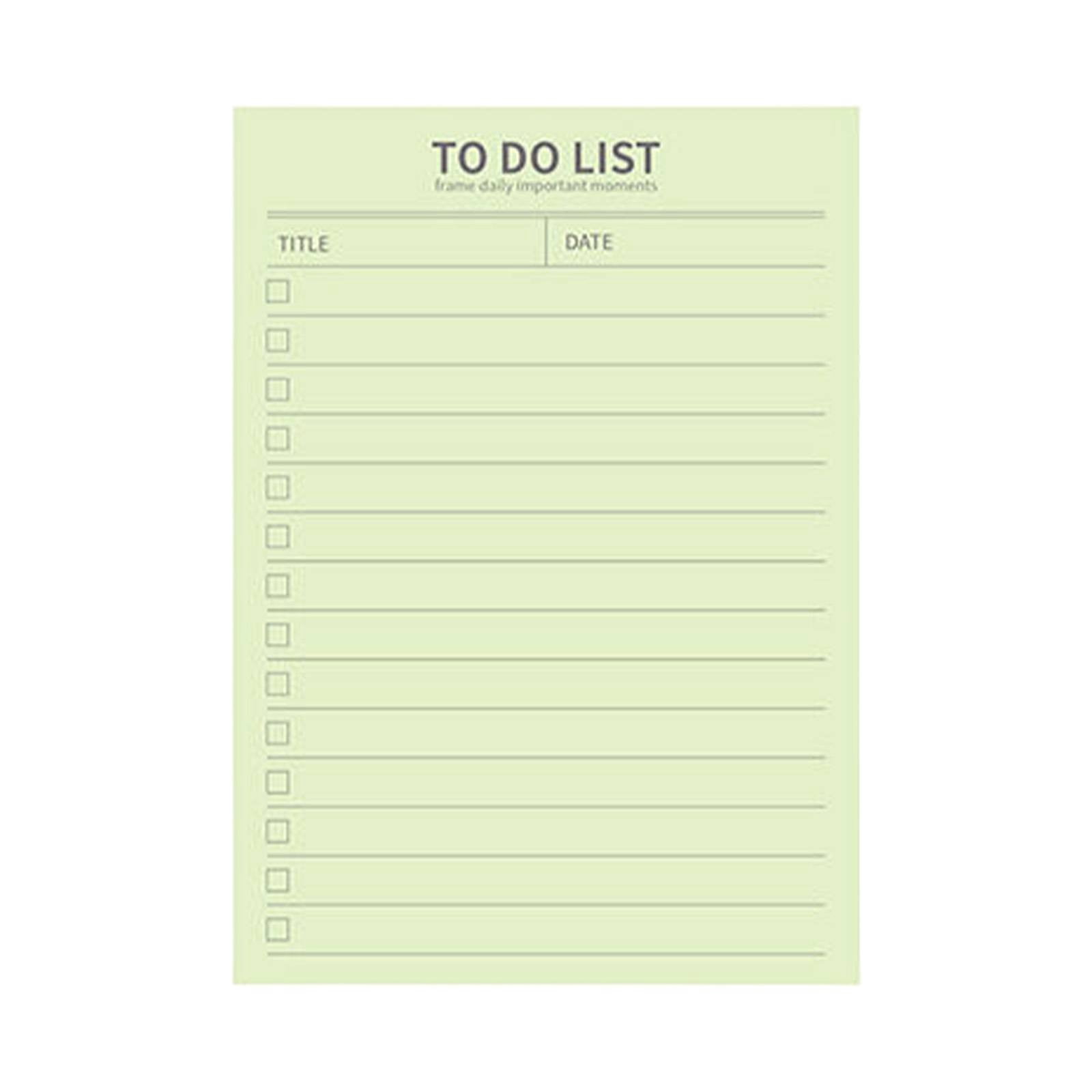 Tyeign To-Do List Notepad, 50-Sheet Undated Daily Checklist Memo, 3.14 ...