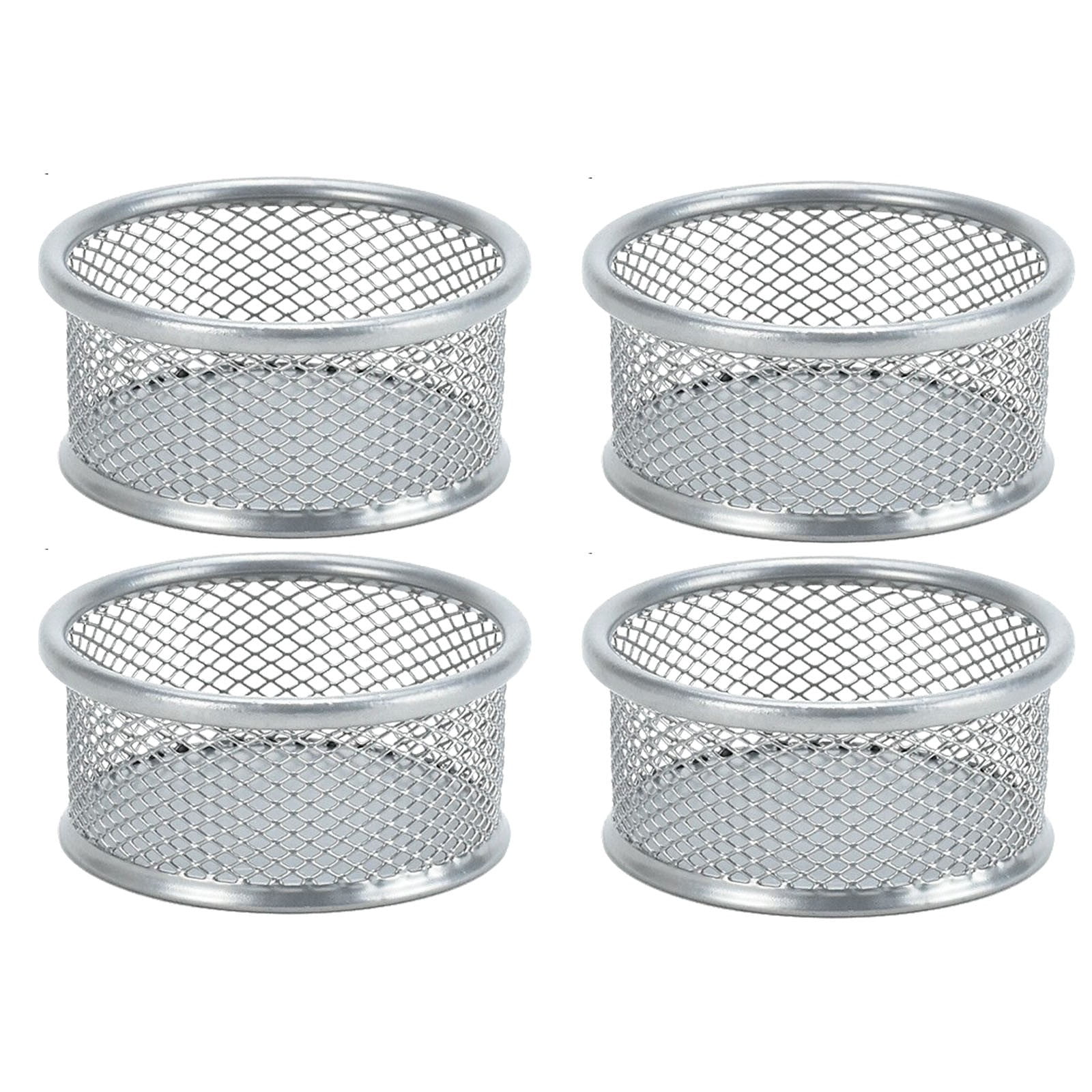 Tyeign Wire Mesh Clip Holder Organizer with Stackable Net Bowl, Round ...