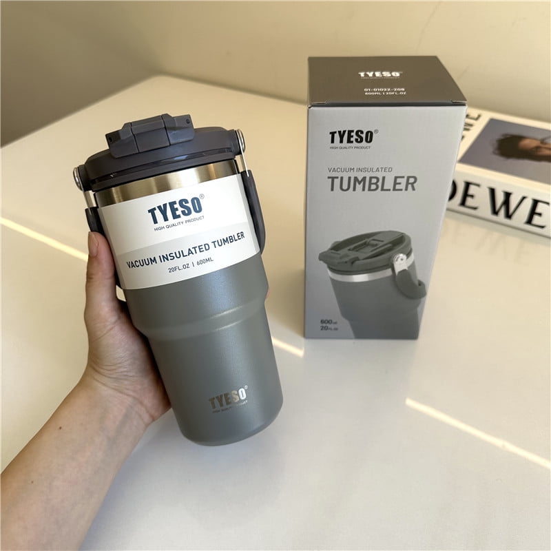 Tyeso Stainless Steel Coffee Cup Cold And Hot Double-layer Insulated ...