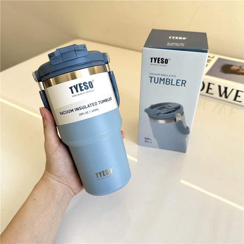 Tyeso Stainless Steel Coffee Cup Cold And Hot Double-layer Insulated ...