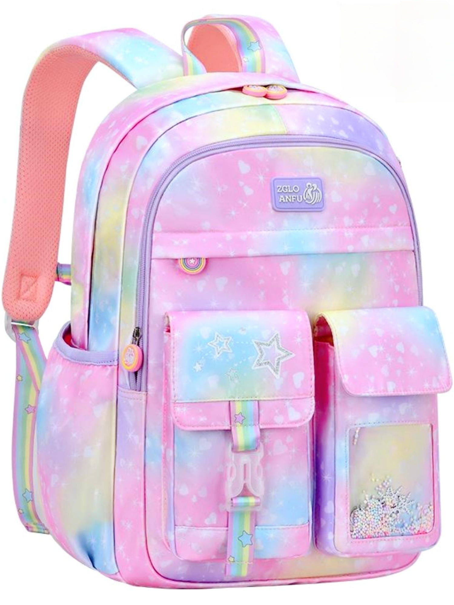 Walmart Girly Large Elementary School Backpack for Girls, Lightweight ...