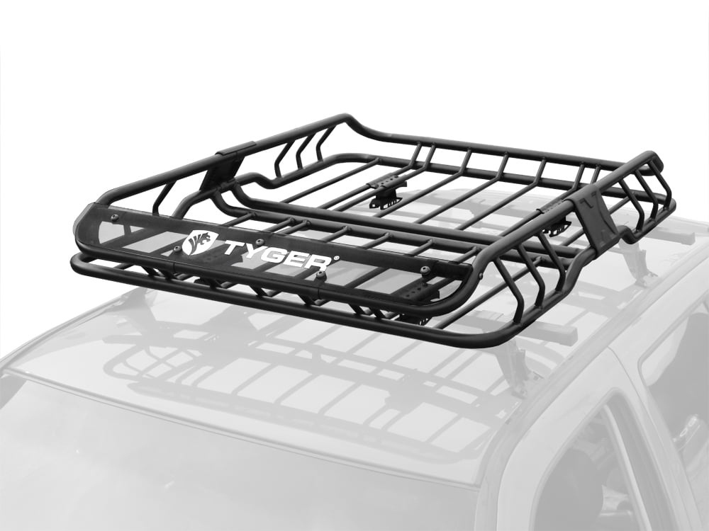 Tyger Auto Heavy Duty Roof Mounted Cargo Basket Rack | L47" x W37" x H6 ...