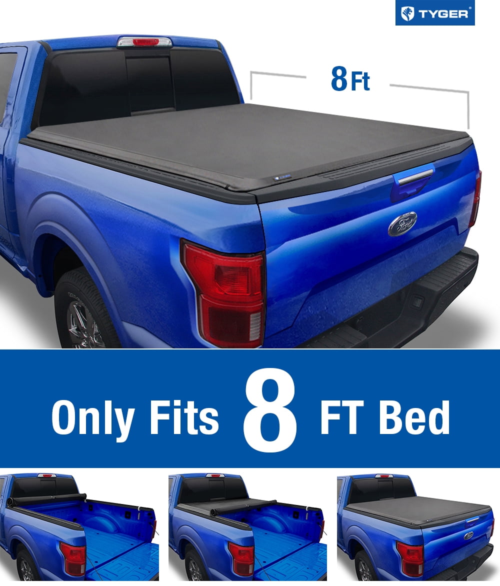 Tyger Auto T1 Soft Roll-up Truck Bed Tonneau Cover Compatible with 1999 ...