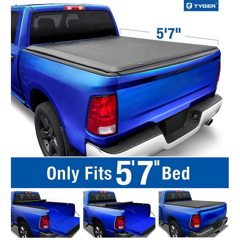 Free Shipping Tyger Auto T1 Soft Roll up Truck Bed Tonneau Cover Compatible with 2009 2018 Dodge Ram 1500 2019 2024 Classic 5 7 67 Bed TG BC1D9018 Walmart