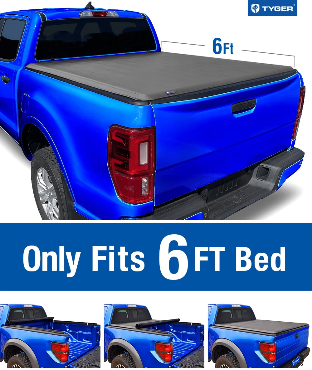 Tyger Auto T3 Soft Tri-fold Truck Bed Tonneau Cover Compatible with ...