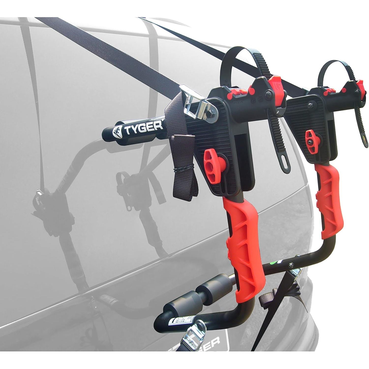 Tyger Auto TG-RK1B204B Deluxe Black 1-Bike Trunk Mount Bicycle Carrier ...