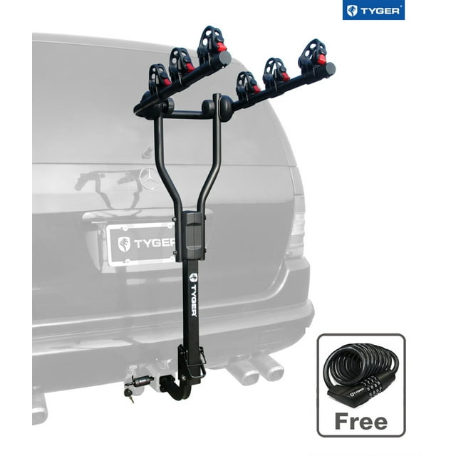 Tyger Auto TG-RK3B101S 3-Bike Hitch Mount Bicycle Carrier Rack ...