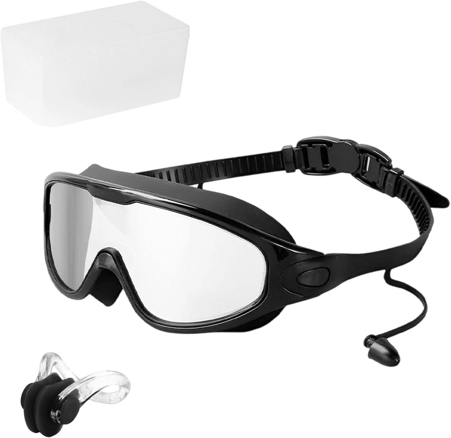 Tyglobal Swim Goggles, Large Frame Waterproof and Anti-Fog Swimming ...