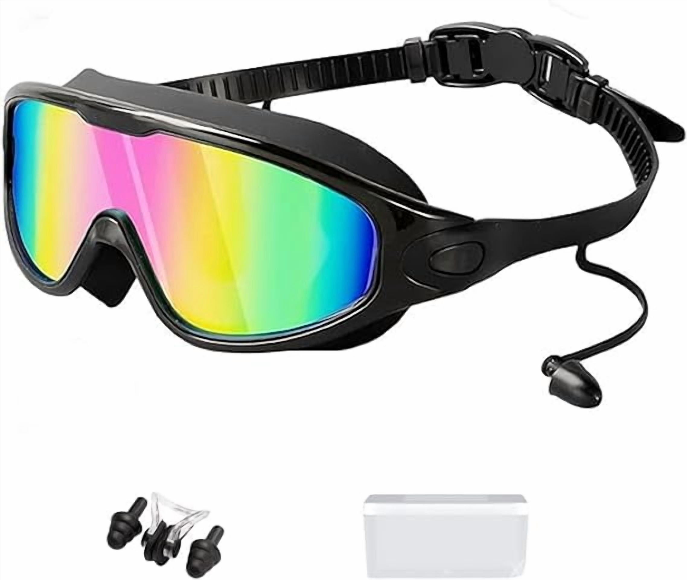 Tyglobal Swim Goggles, Wide View Anti Fog&UV Swimming Goggles for Audlt ...