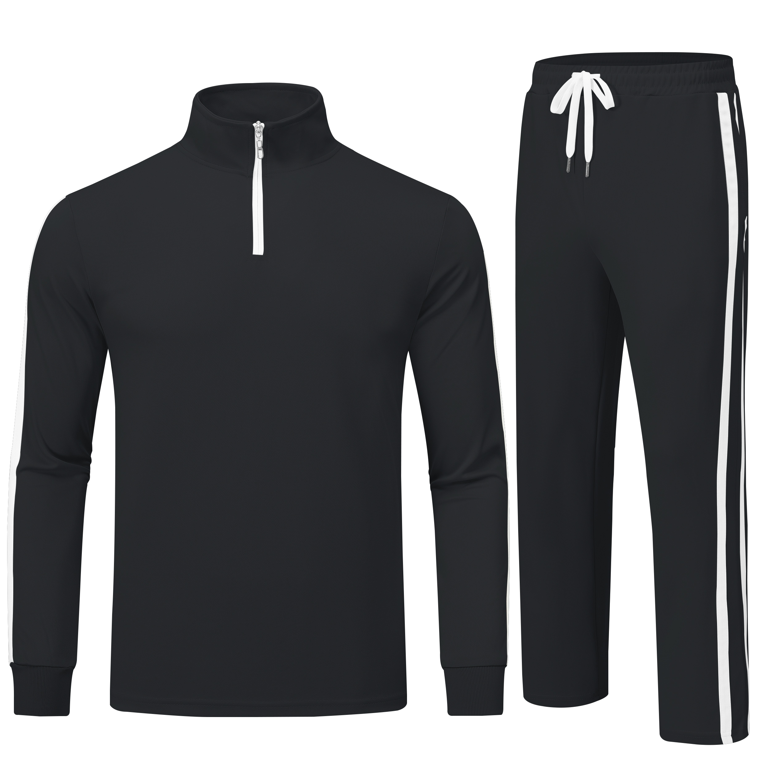 Wdfiry Men Casual 2 Pcs Tracksuit Set Mens Lounge Jogger Sets Two ...