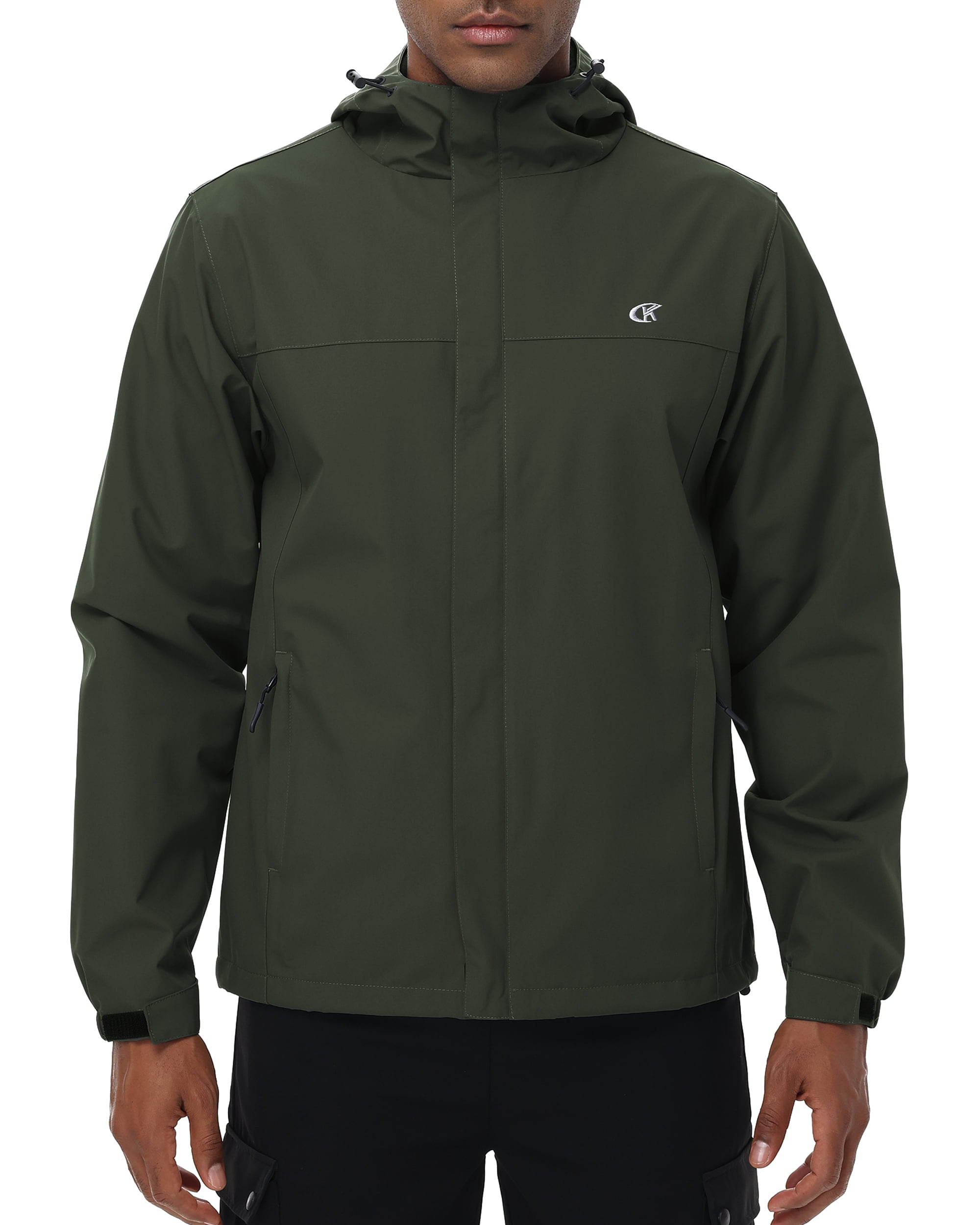 Tyhengta Men's Jacket Waterproof Coat Hooded Raincoat Outdoor Hiking ...