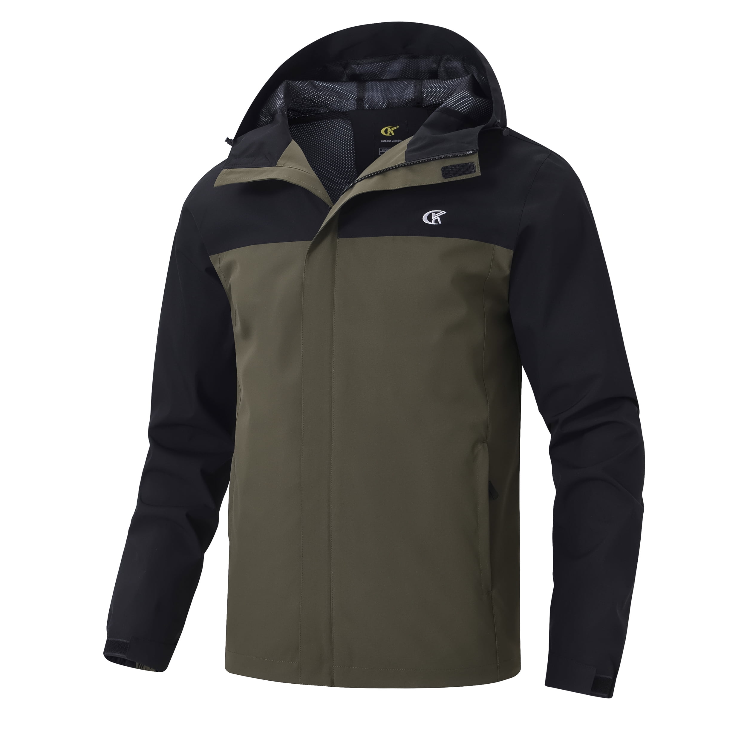 Tyhengta Men's Jacket Waterproof Coat Hooded Raincoat Outdoor Hiking ...