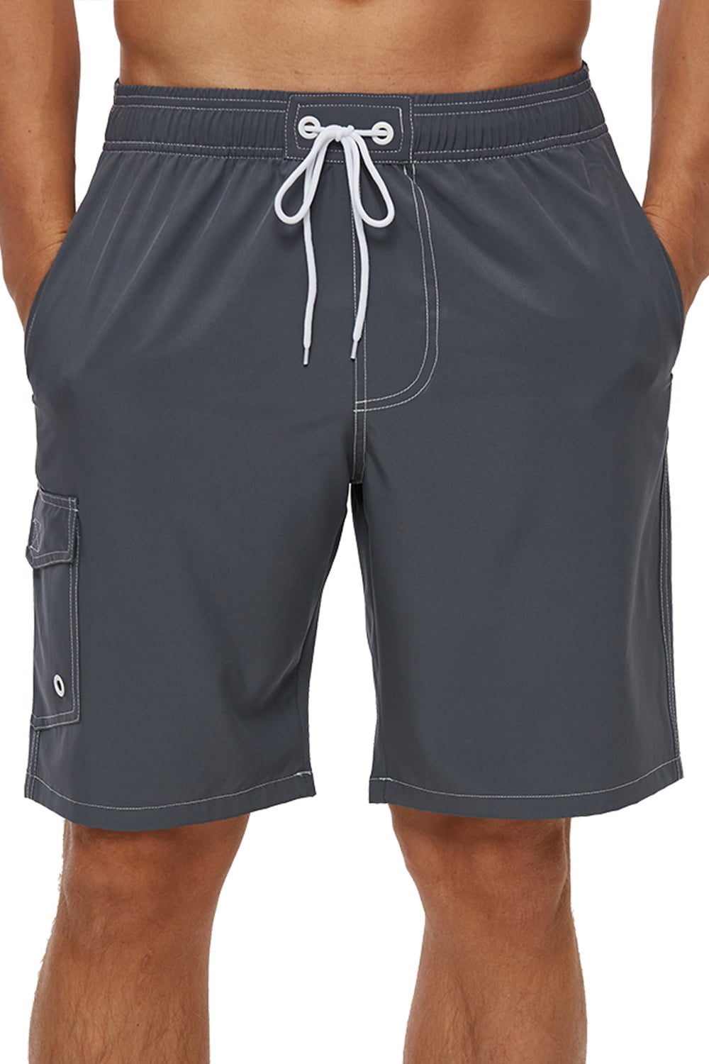 YuKaiChen Men's Quick Dry Swim Trunks with Mesh Lining, Pockets ...
