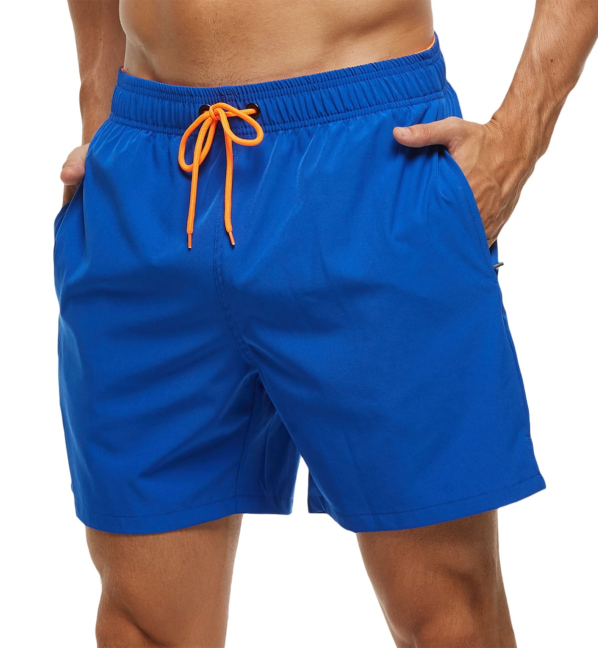 Tyhengta Men's Quick Dry Swim Trunks, Zipper Pockets, Mesh Lining ...