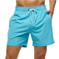 Tyhengta Mens Swim Trunks Quick Dry Beach Shorts With Zipper Pockets