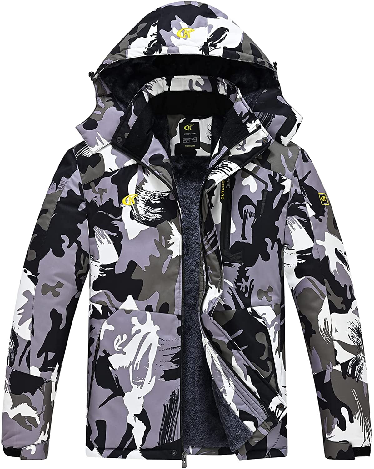 Tyhengta Men's Waterproof Ski Jacket Warm Winter Snow Coat Mountain ...