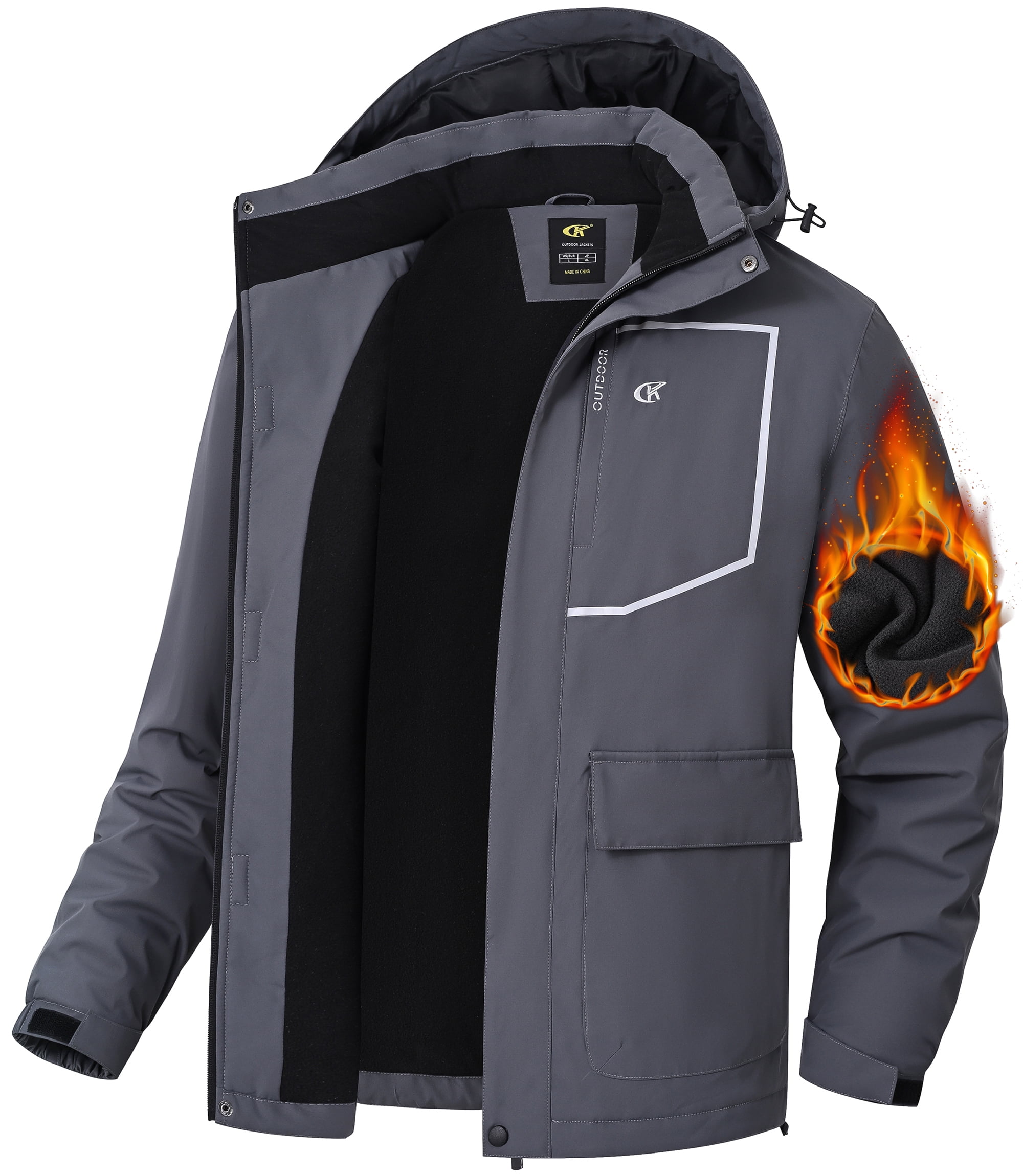 Tyhengta Men's Waterproof Ski Jackets Winter Coats Snow Jacket ...