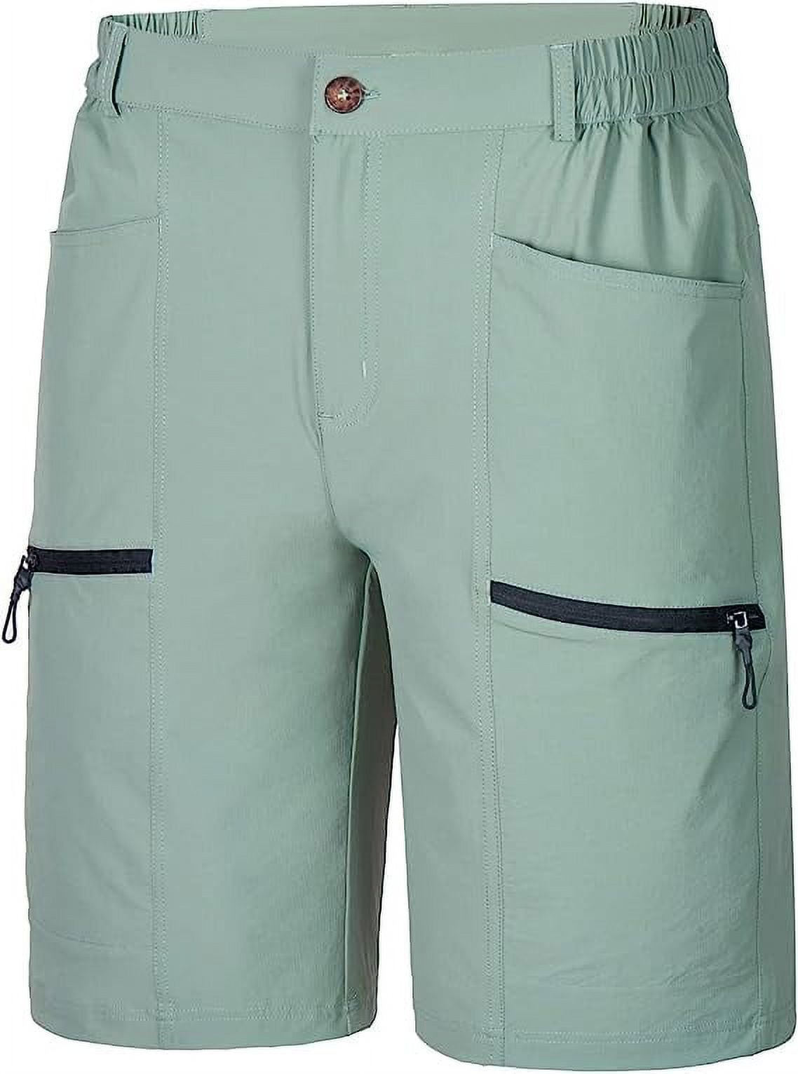 Tyhengta Mens Hiking Cargo Shorts Quick-Dry Outdoor Golf Short Fishing ...