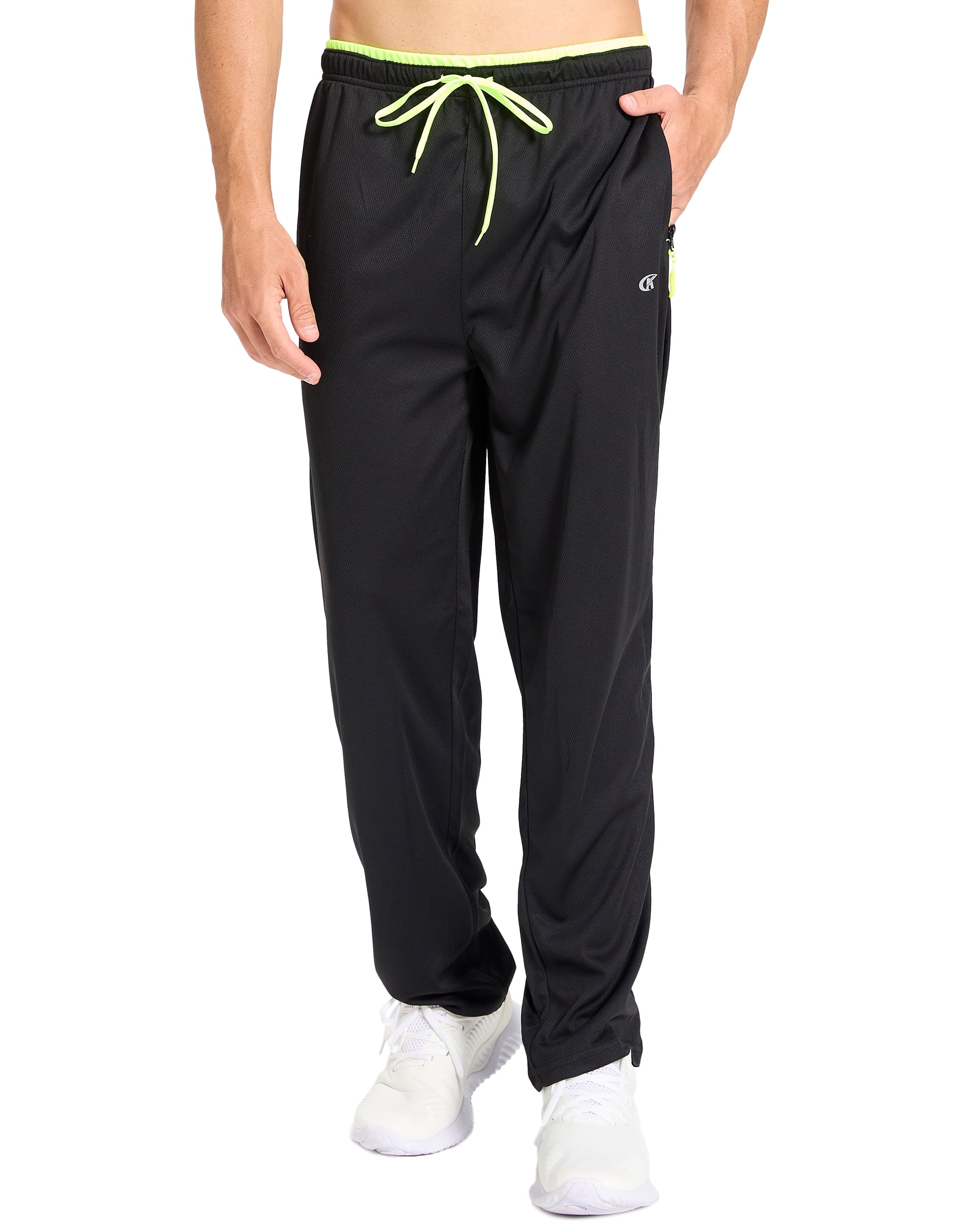 Tyhengta Men's Athletic Running Pants, Open Bottom Sweatpants with ...