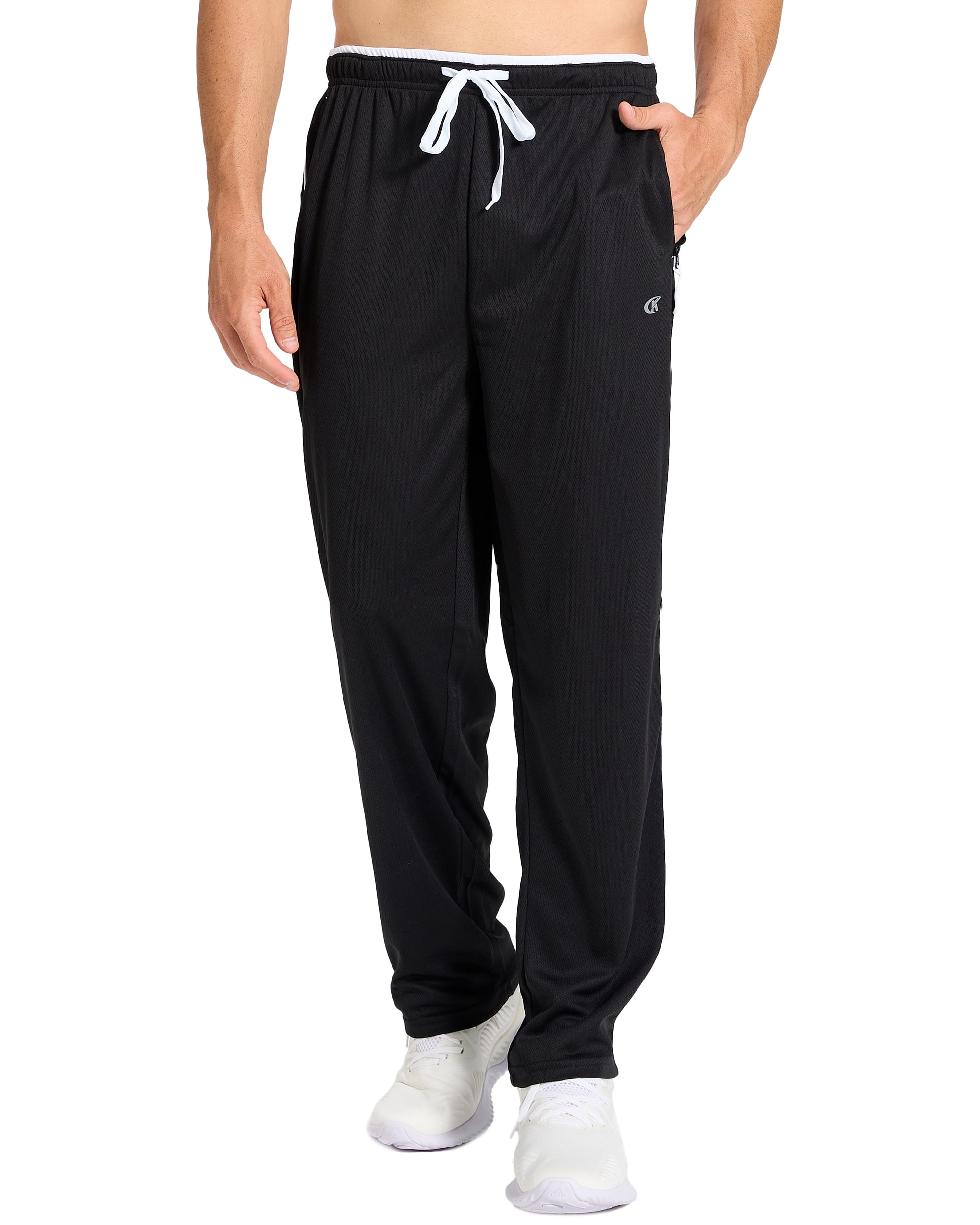 Tyhengta Mens Pants Athletic Open Bottom Running Pants Mesh Mens ...