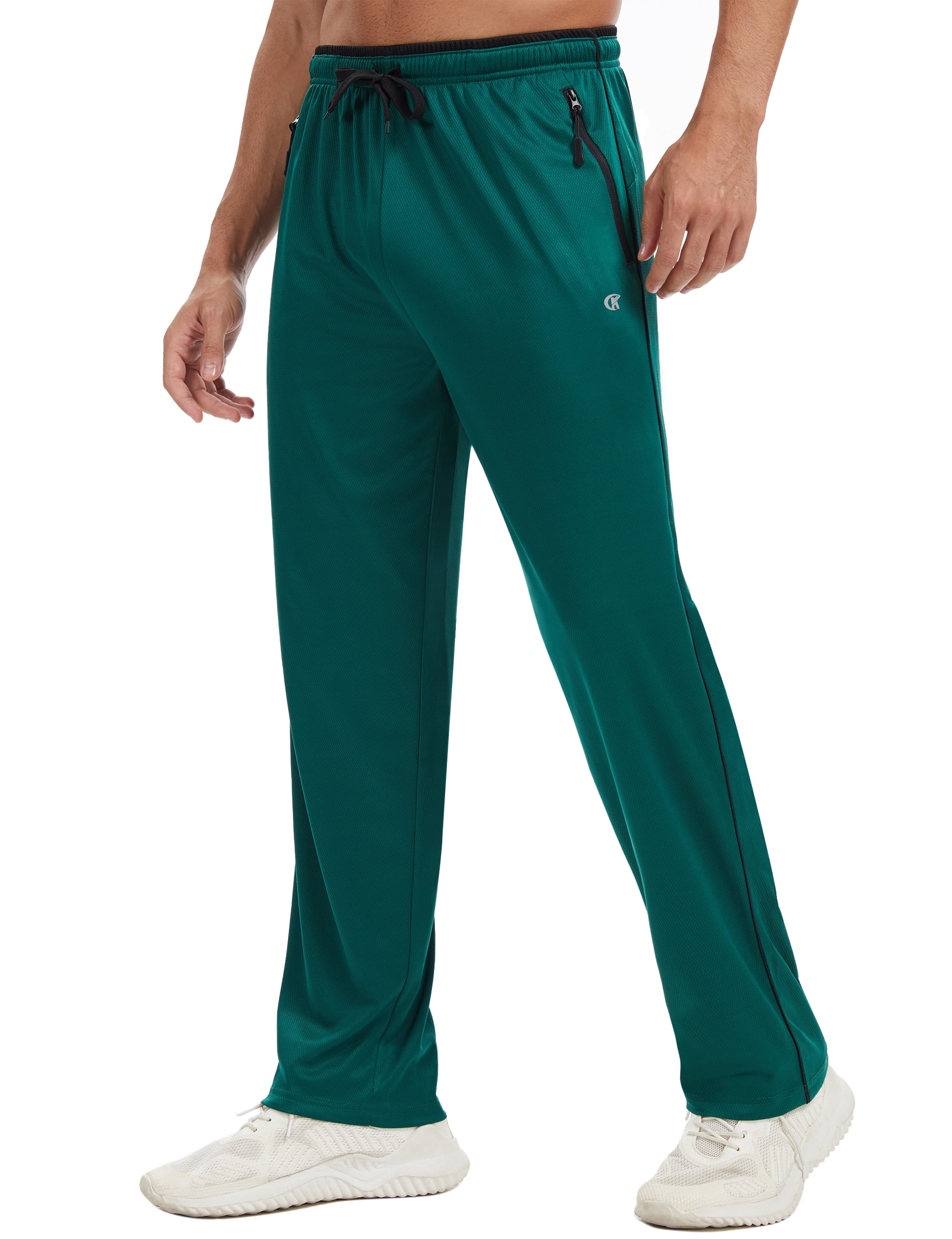 Tyhengta Mens Pants Athletic Open Bottom Running Pants Mesh Mens ...