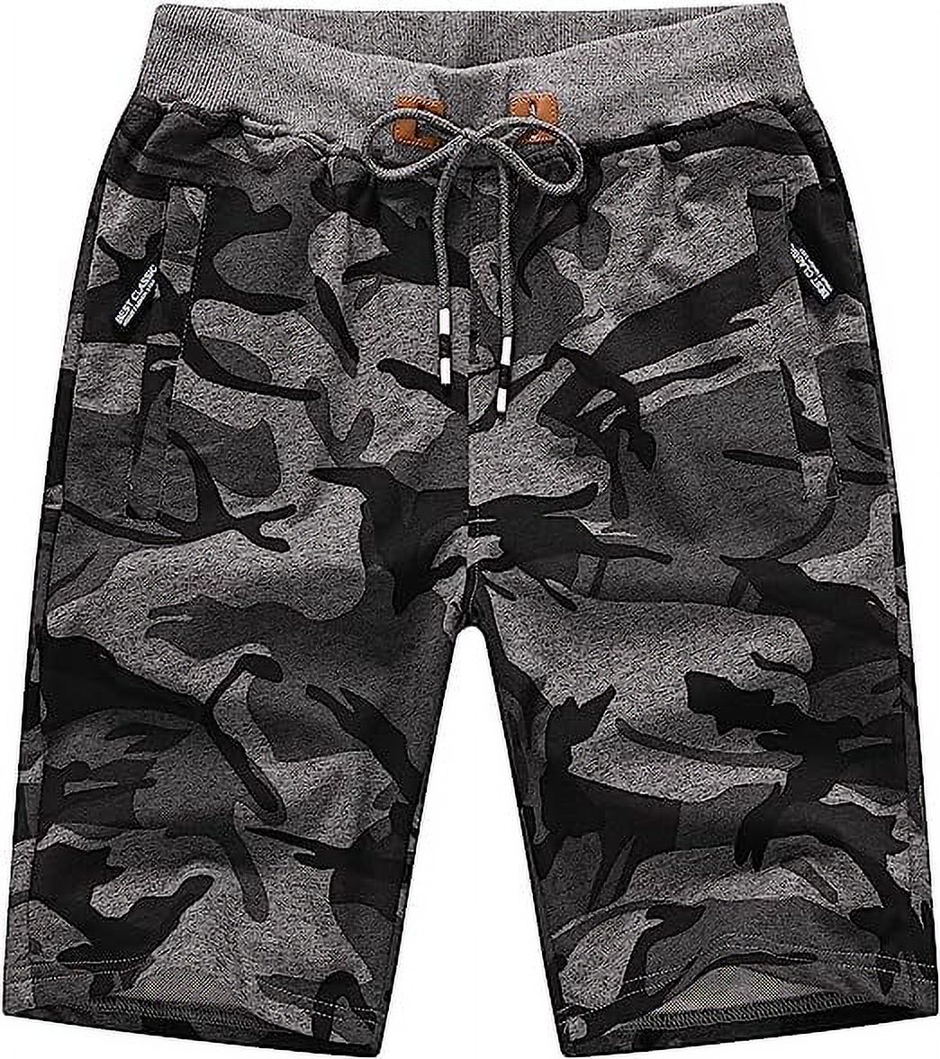 Ushun Men Shorts Casual Anti Chafing Shorts Cooling Tactical Camo