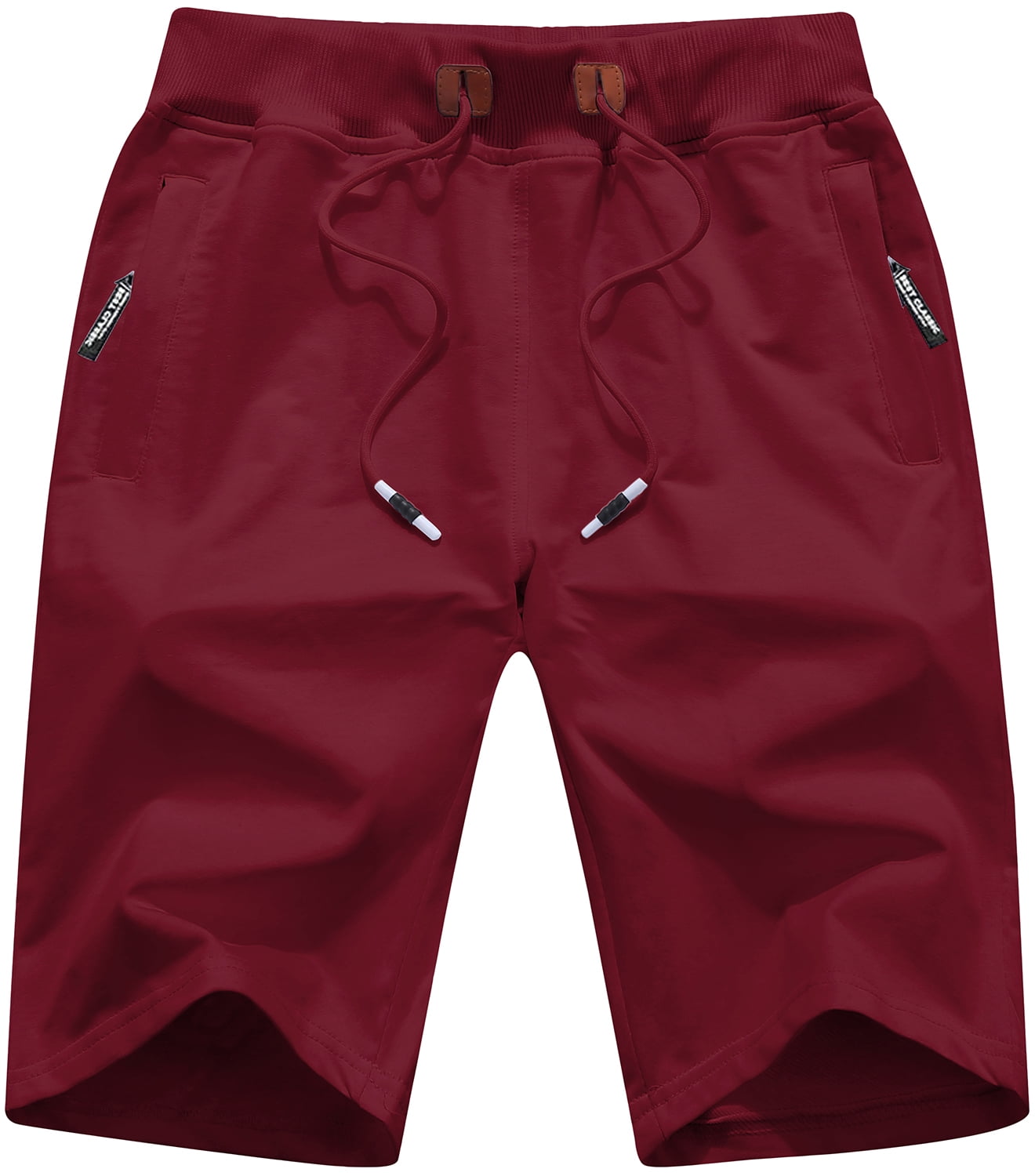 Tyhengta Men's Casual Shorts, Drawstring, Elastic Waist, Zipper Pockets ...