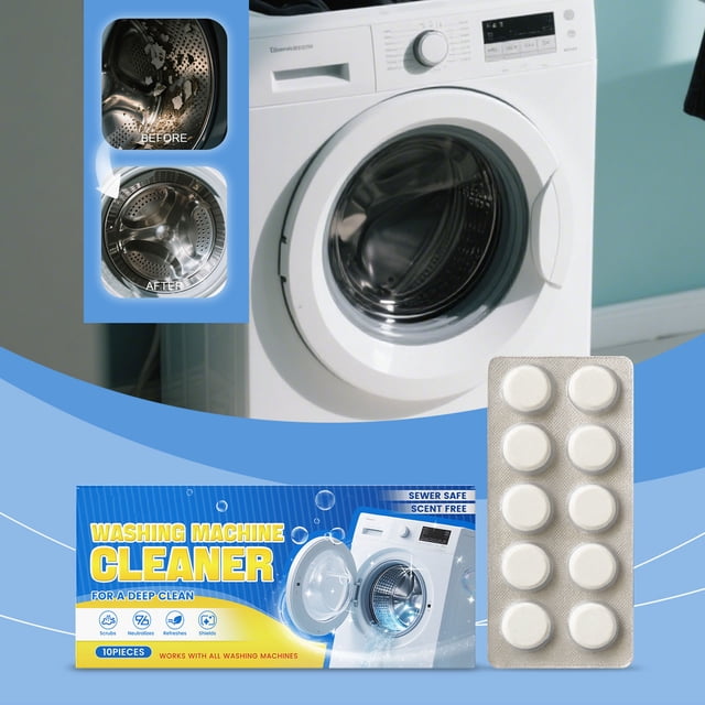 Tyidzon 10Pc Washing Machine Cleaner, Deep Cleaning Tablets for He ...