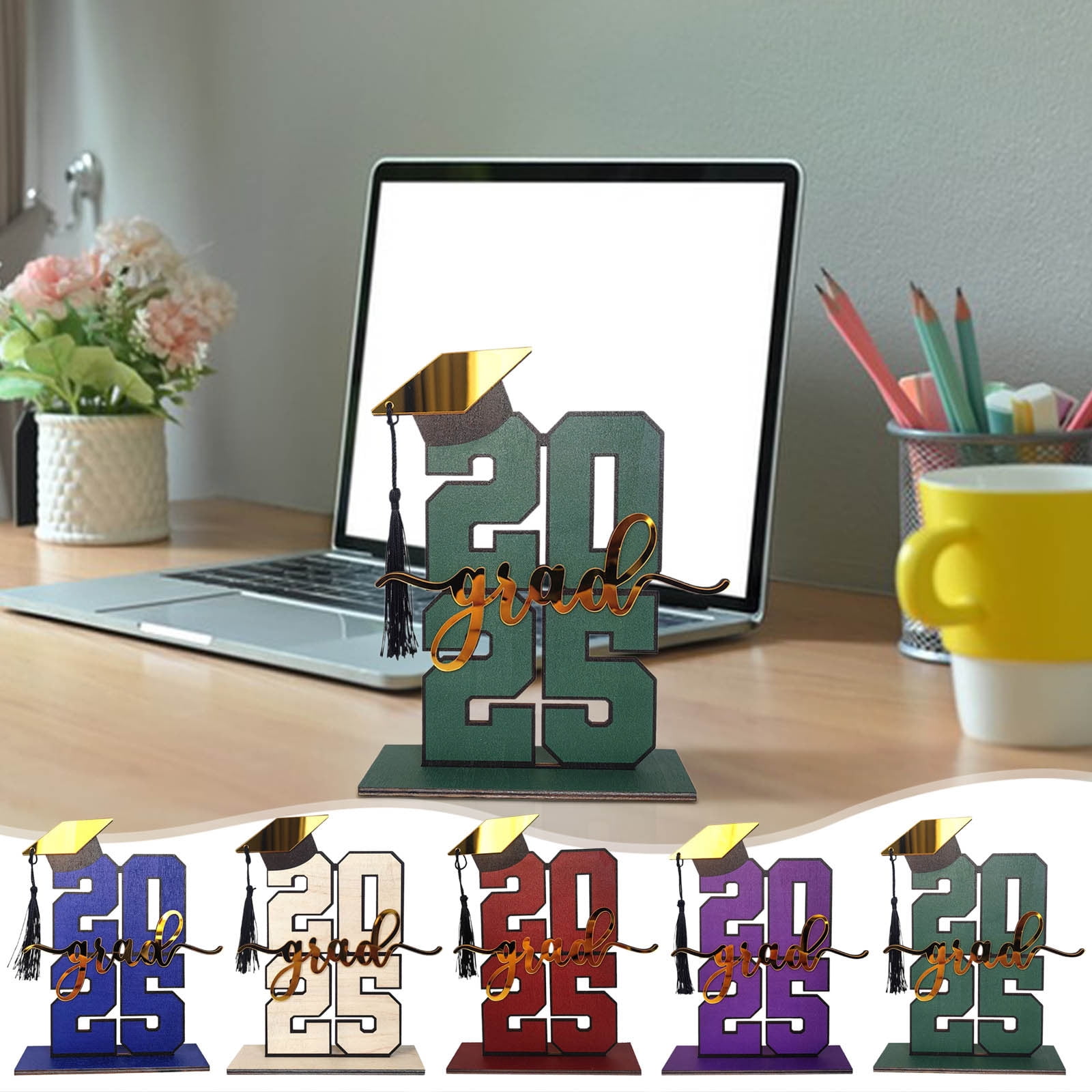 Tyidzon 2025 Graduation Gifts Wood Graduation Decorations Class of 2025 ...