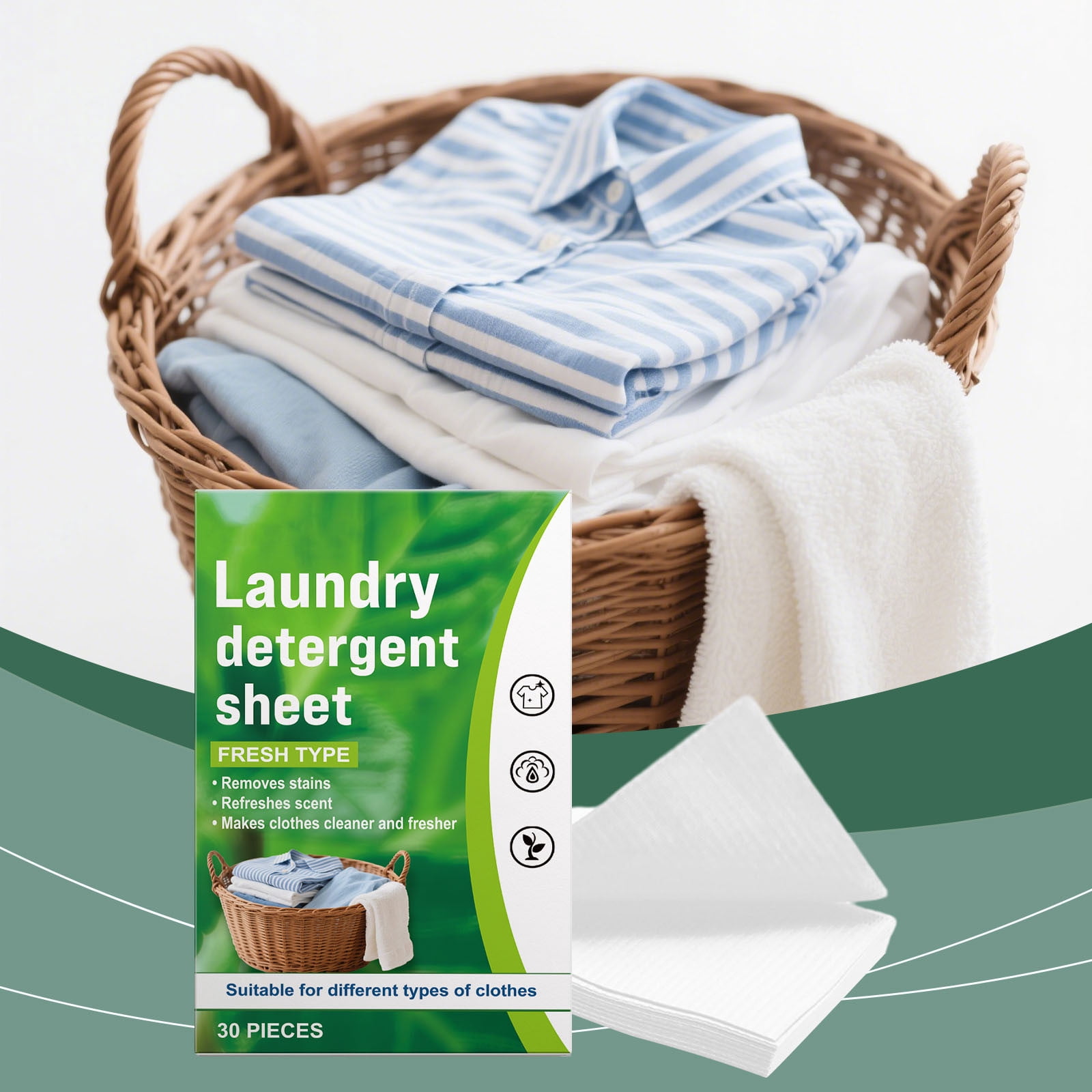 Tyidzon 30Pc Clothing Cleaning Tablets, Highly Efficient Concentrated ...