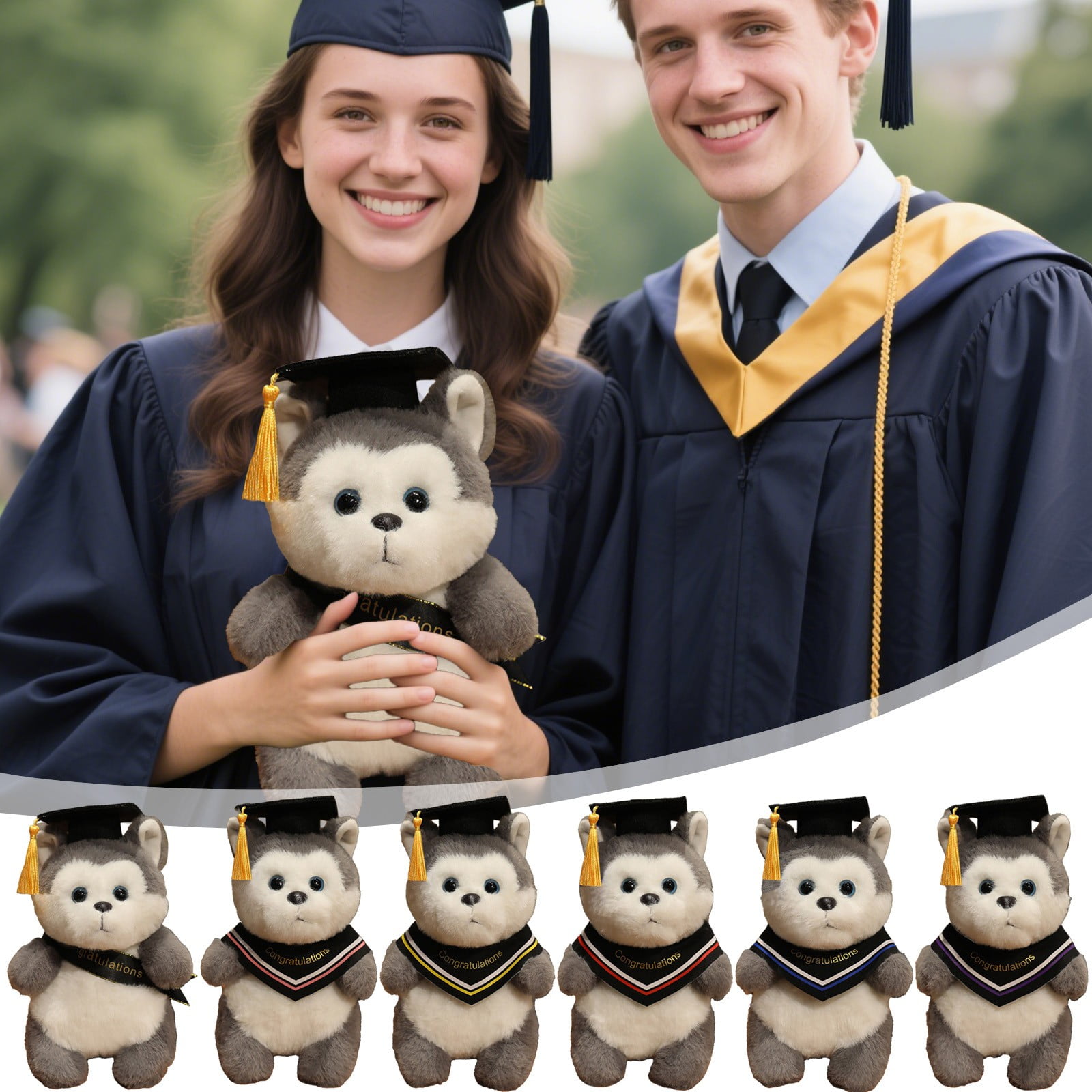 Tyidzon 8" Graduation Gifts Bear Class of 2025 Stuffed Animal Bear with ...