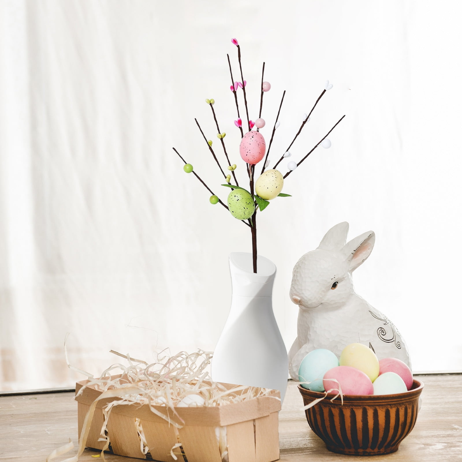 Tyidzon Artificial Easter Flower, Easter Decorations Eggs, Decorative ...