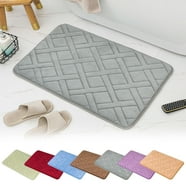 Ikohbadg Super Absorbent Quick Dry Bath Mat, Rubber Backing, Diatomite ...