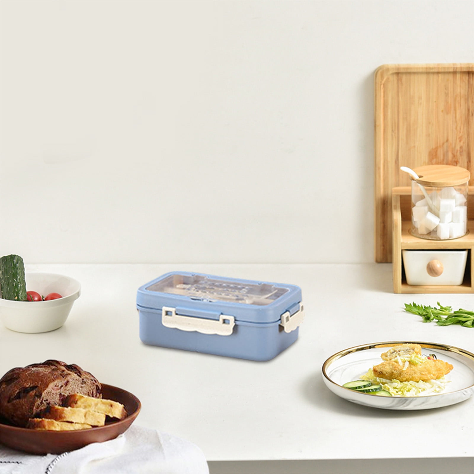 Tyidzon Bento Box Adult Stackable 3-Compartment Lunch Box with ...