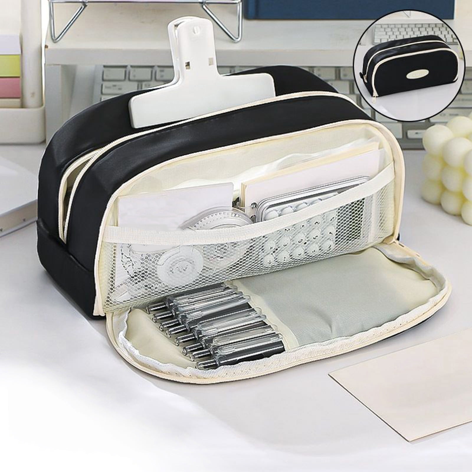 Tyidzon Big Pencil Case, Large Capacity Pencil Pouch Pen Bag with ...