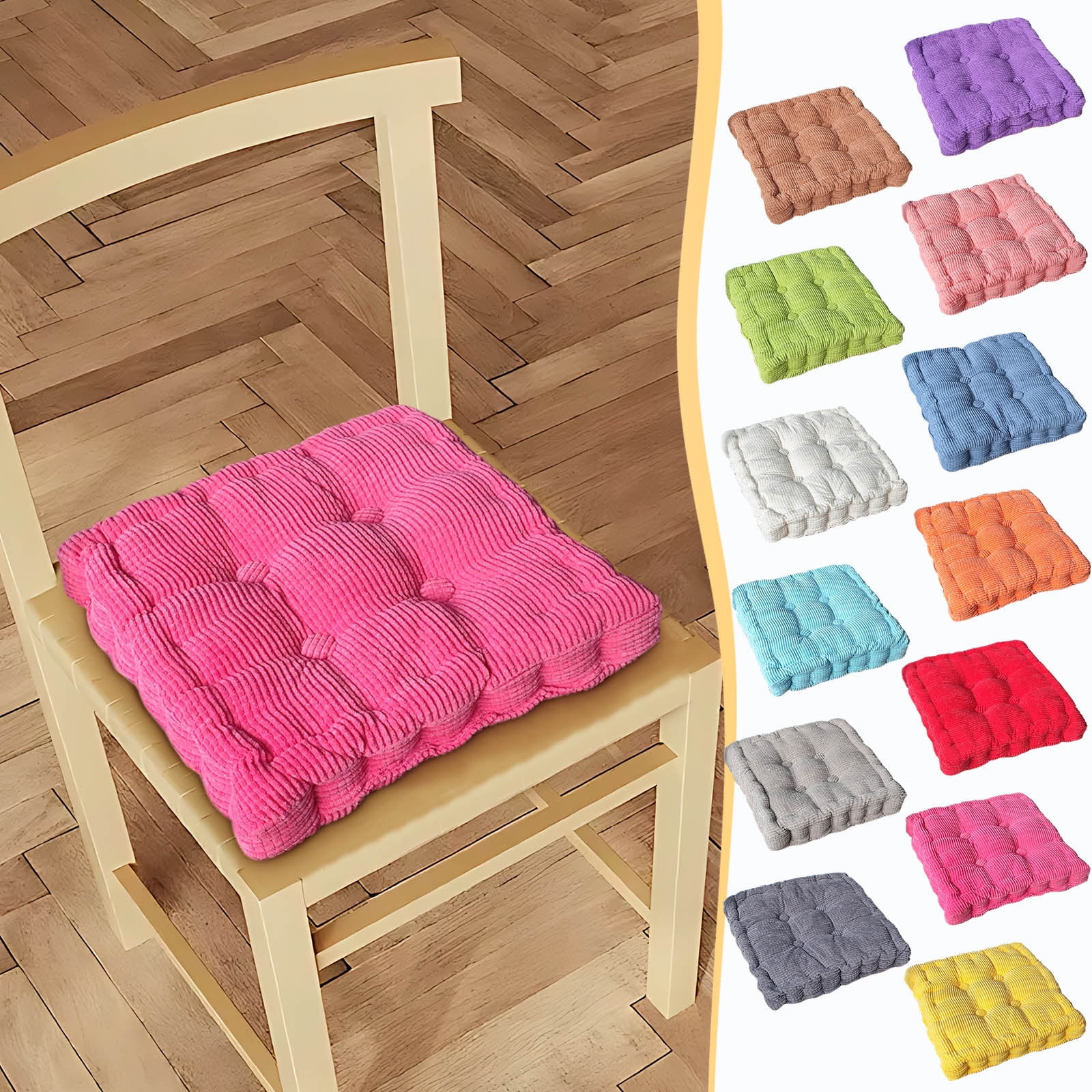 Tyidzon Corn Kernel Chair Cushions, Square Pillows Cushion 14x14 Inch ...