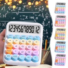 Niulife Office Desk Calculator with Solar Power, 12 Digits Large LED ...