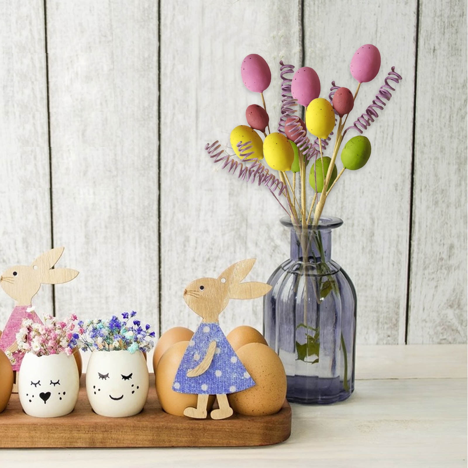 Tyidzon Easter Egg Stems, Easter Picks, Artificial Easter Berry Stems ...